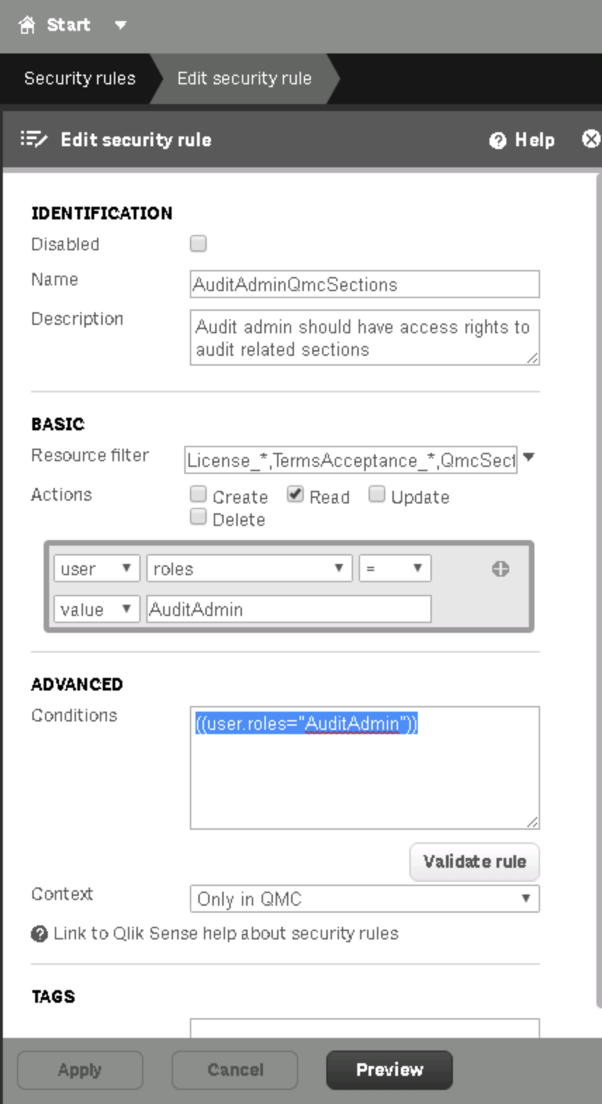 Audit Admin – qlik.binom.net